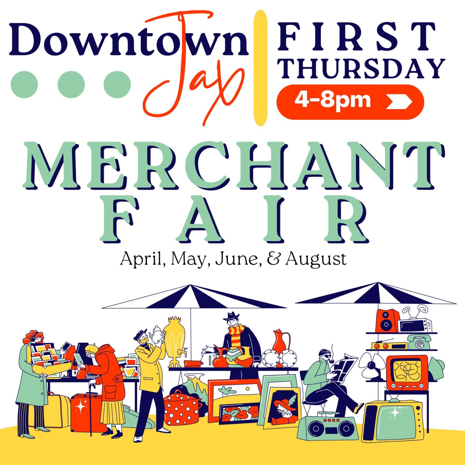 Downtown Jax First Thursday Merchant Fair - Jacksonville, IL