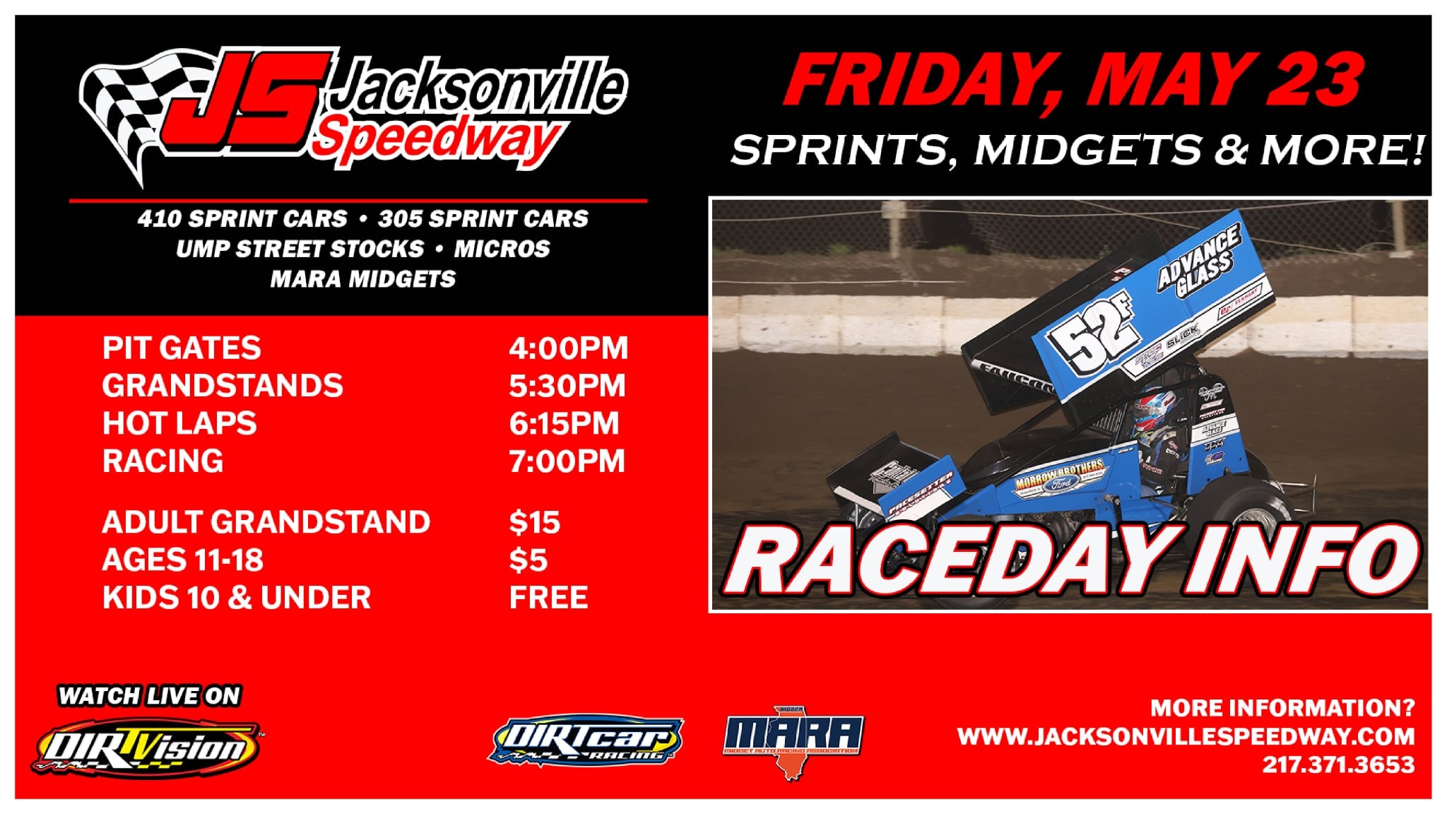 Jacksonville Speedway Raceday! - Jacksonville, IL